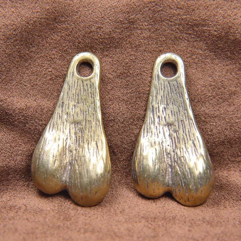 Brass Man Penis Pendant Keychains Male Genitalia Shaped Statue Hanging ...