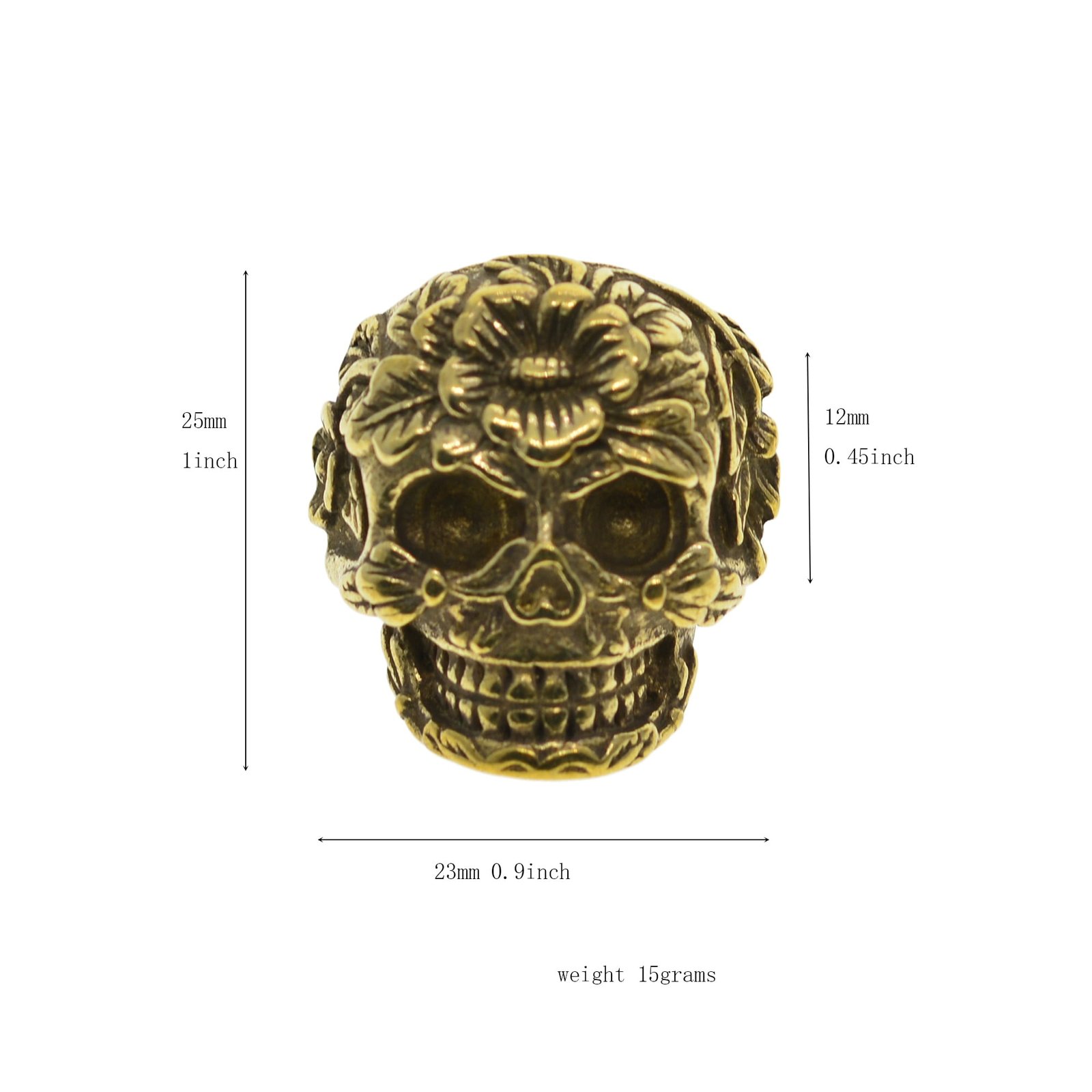 Brass Japanese Ghost Hannya Mask Rivet Connector Button Belt Buckle ...